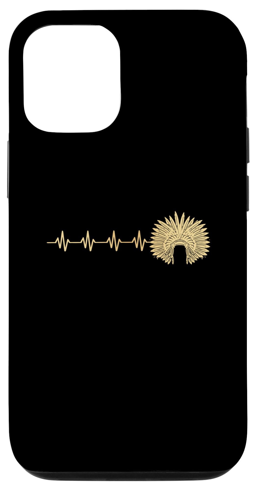 Amazon.com: iPhone 15 Native American Headdress Indian Chief Heartbeat ...