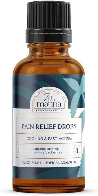 Amazon.com: 7th Manna Topical Pain Relief, Drops with Camphor & Menthol ...