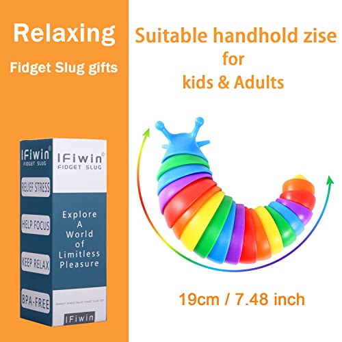 Snapklik.com : Fidget Slug Toys, Sensory Slug Fidget Bulk Toys For ...