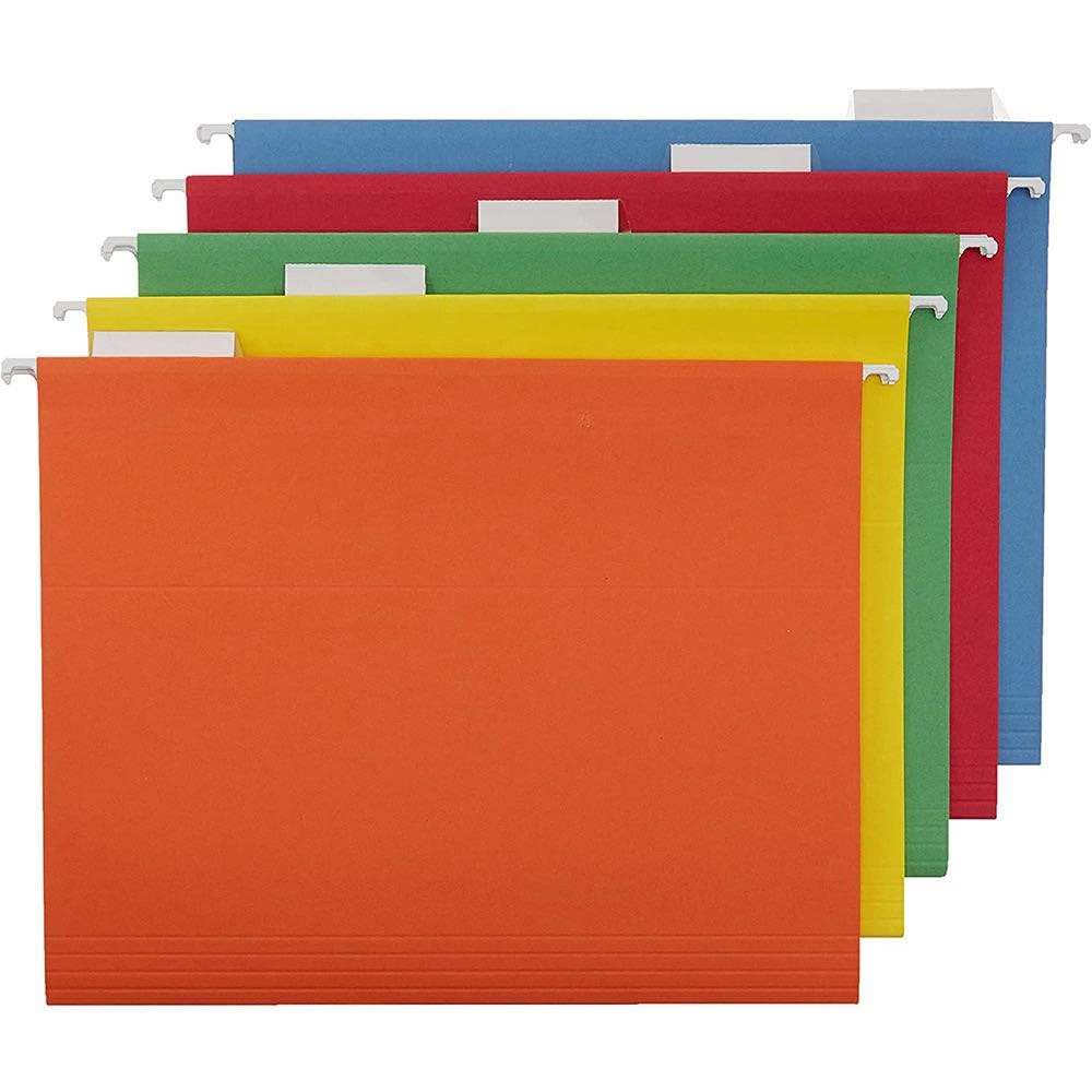 Amazon.com : Hanging File Folders, Heavy Duty, A4 Letter Size, Assorted ...