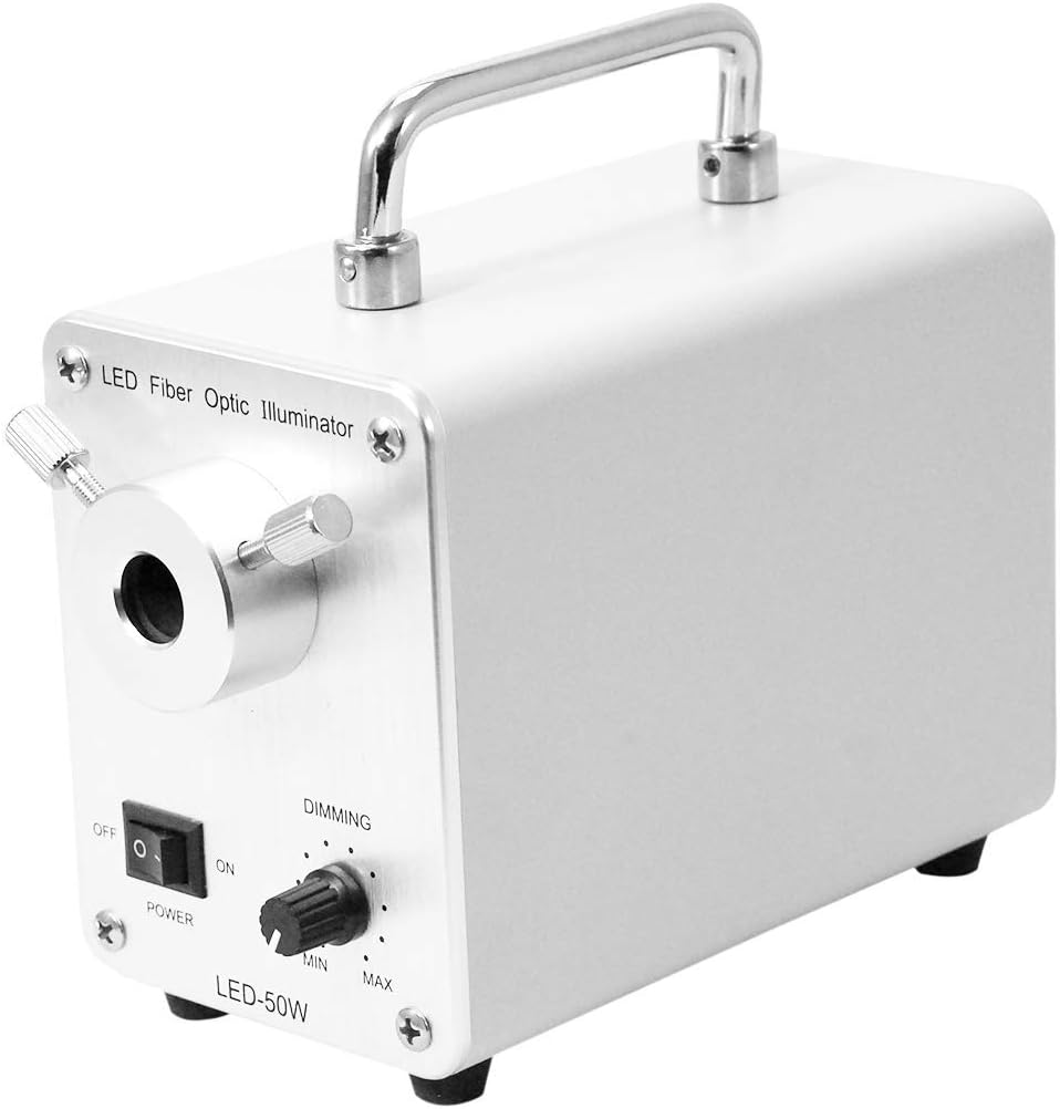 Amazon.com : BoliOptics 50W LED Fiber Optic Illuminator Microscope ...