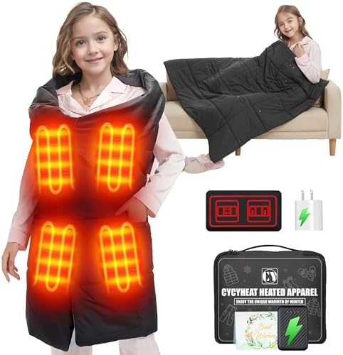 Amazon.com: CYCYHEAT 20000mAh Heated Blanket Battery Operated - 7.4V DC ...