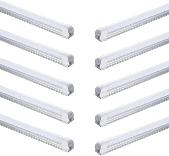 Aolyty T8 LED Shop Light, Integrated V Shaped Tube Light Double Row ...