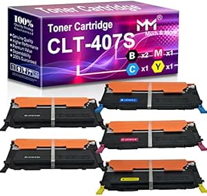 Amazon.com: MM MUCH & MORE Compatible Toner Cartridge Replacement for Samsung 407S 409S CLT-407S ...