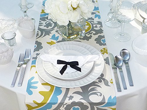 Amazon.com: Appleberry Attic Suzani Table Runner Collection (Grey ...