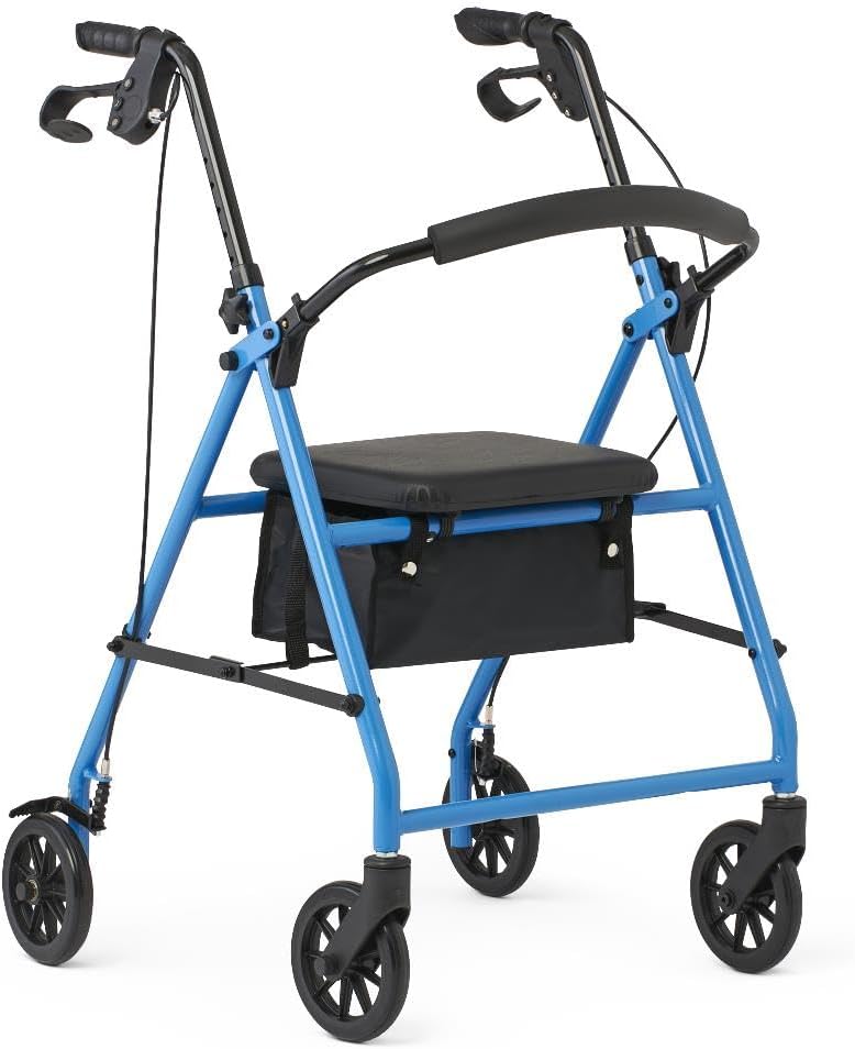 Amazon.com: Rollator Walker with Wheels,Folding Mobility Rollator ...