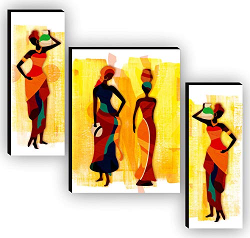 SAF paintings Panihari ladies modern art self adeshive wall sticker MDF ...