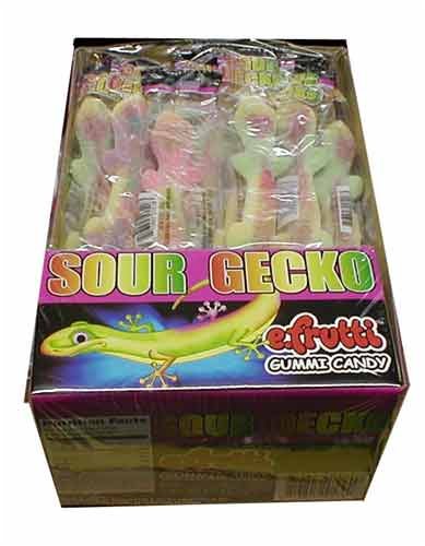 Amazon.com : Sour Gummy Geckos by E-Frutti (40 count box) : Gummy Candy ...