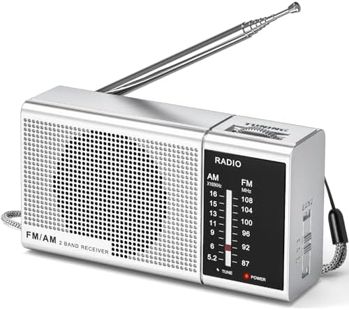 Small FM/AM Radio, Portable Pocket Radio with Fast FM/AM Button ...