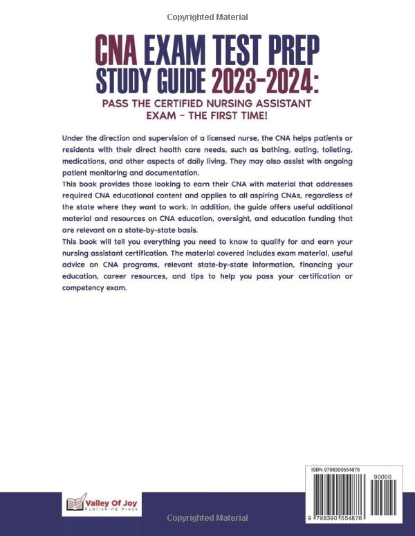 Snapklik.com : CNA Exam Test Prep Study Guide 2023-2024: Pass The ...