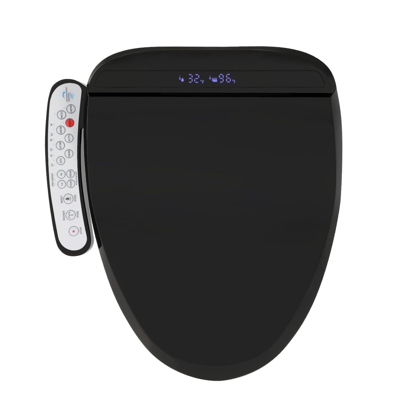 YOURLITE Electric Heated Bidet Toilet Seat Elongated, Warm Water, Smart ...