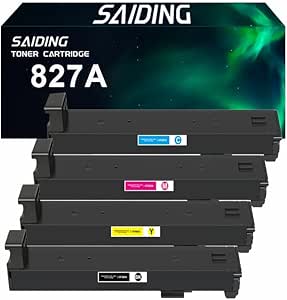 Amazon.com: SAIDING 827A Toner Cartridge Remanufactured CF300A CF301A CF302A CF303A Toner ...