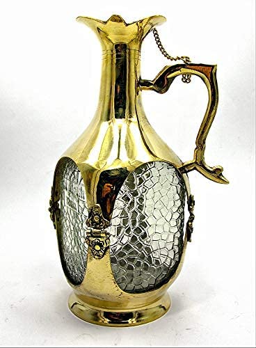 Buy Z&C Handcrafted Vintage Brass Old Monk Bottle | Gift Item | Wine ...