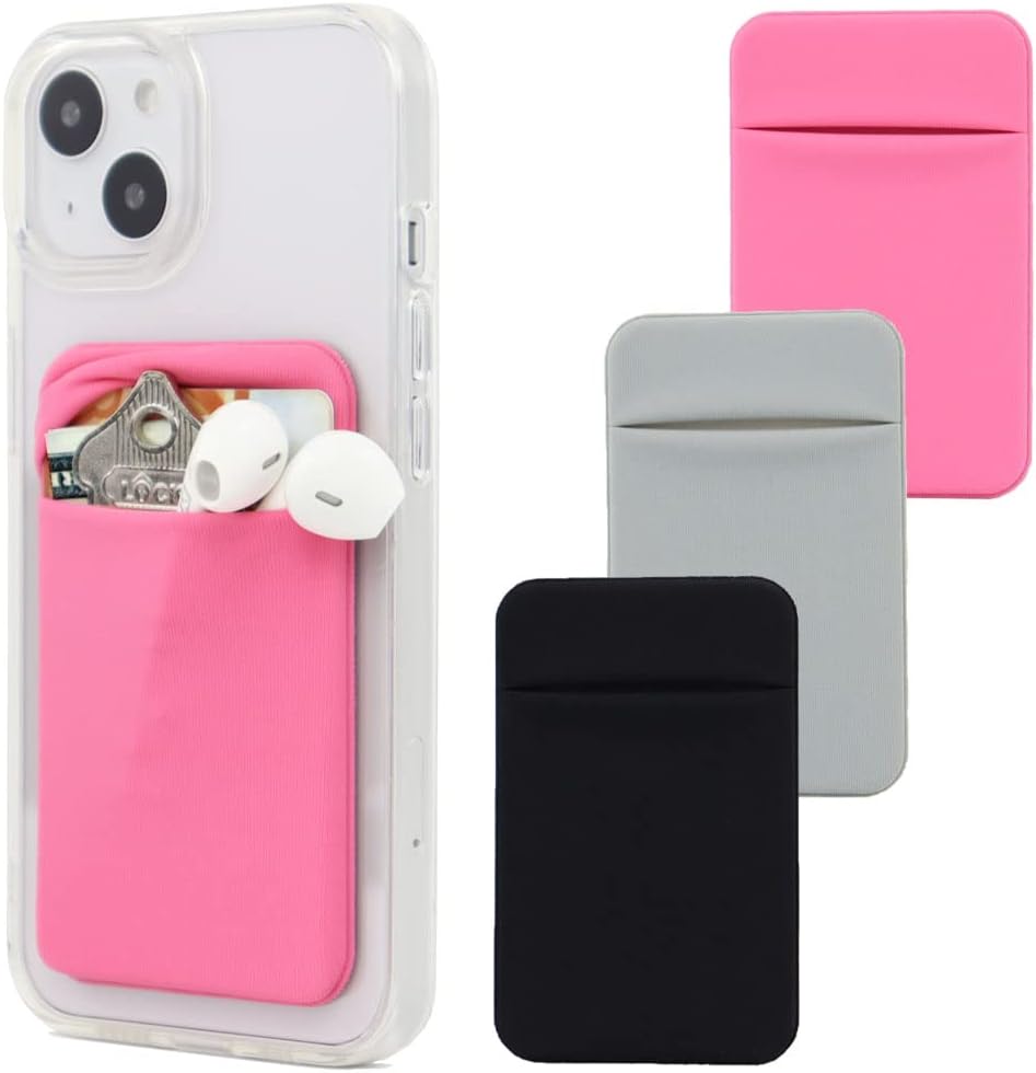Amazon.com: OBVIS Cell Phone Pocket Self Adhesive Card Holder Stick On ...