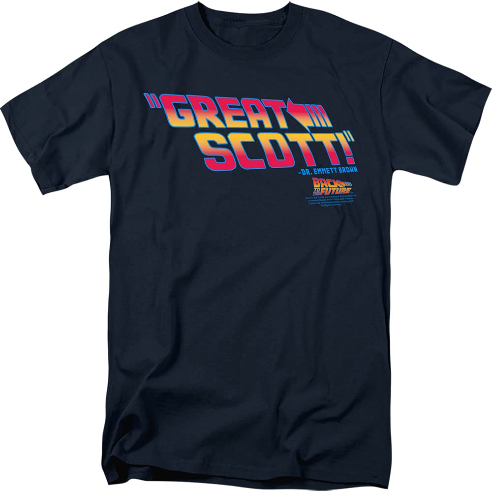 Amazon.com: Back to the Future - Great Scott Men's T-Shirt : Clothing ...