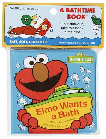 Amazon | Elmo Wants a Bath (Bath Book) | Mathieu, Joe | Children's Books