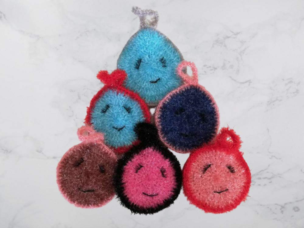 Eponge tawashi, sourire "smile", durable, accessoire pour la vaisselle ...