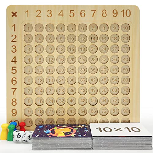 Multiplication Board Game,Wooden Montessori Multiplication Board Game ...