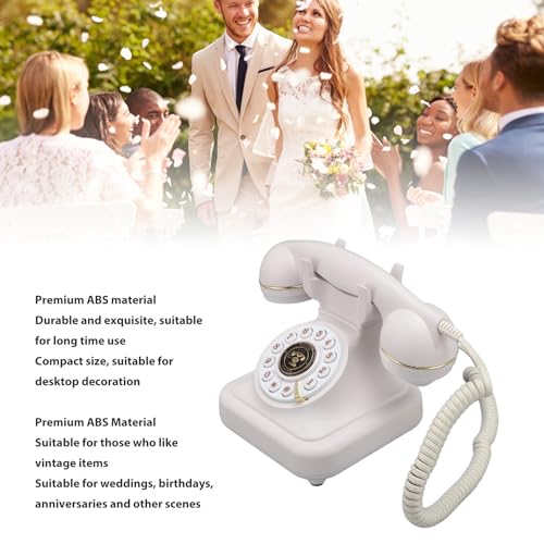 Retro Landline Telephone, Classic Corded Desk Phone, Sound Guestbook ...