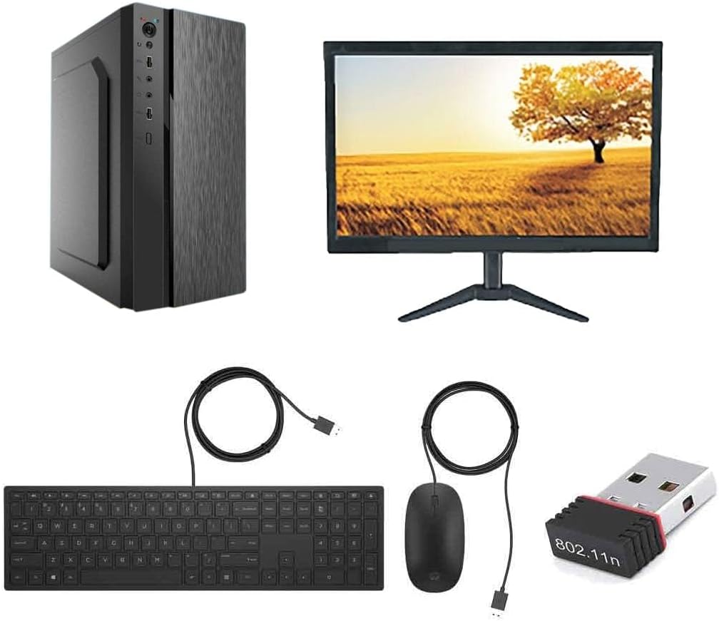 Desktop Assembled Intel Core i3 4th Gen | 19Inch Monitor| ATX Cabinet ...