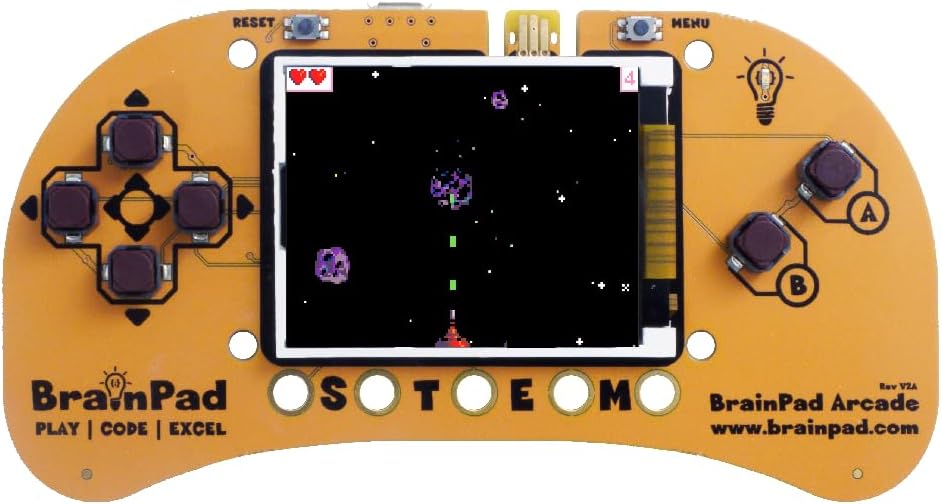 Amazon.com: BrainPad Arcade, Create Games with Microsoft MakeCode Arcade, Using a Web Browser ...