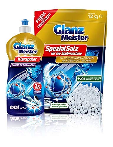 Glanz Meister Dishwasher Set: Combo of Glanz Meister Rinse Aid 920ml ...