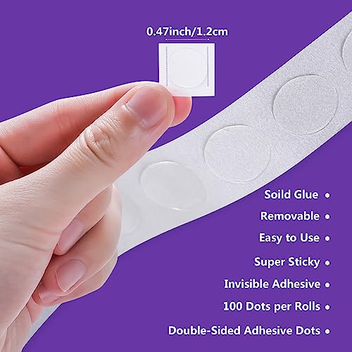 Snapklik.com : TSSART 1600 Pcs Double Sided Adhesive Dots Roll - Clear Sticky Dots Balloon Glue ...