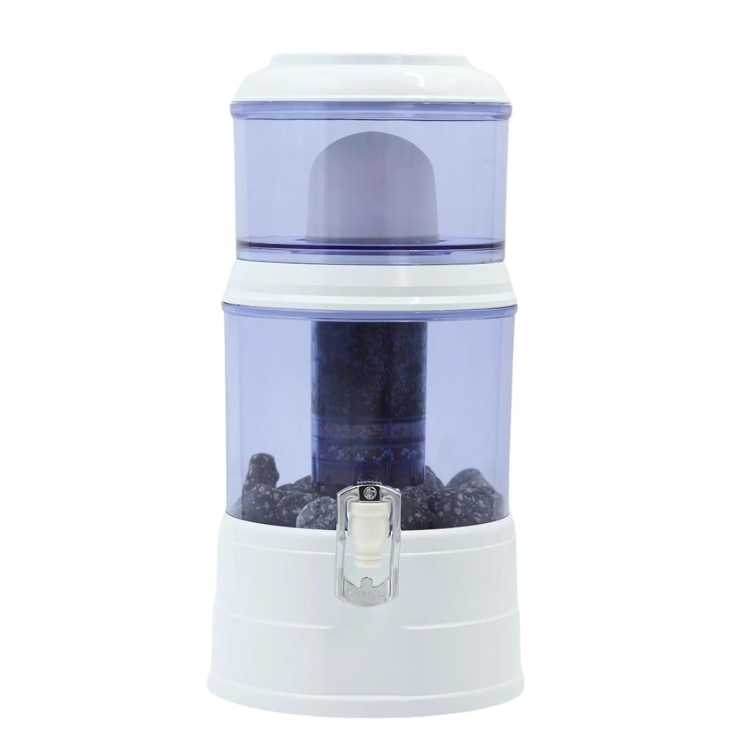 Amazon | AQUA SYSTEM 浄水器 ろ過器 電源不要 PFAS PFOA PFOS 除去 ホワイト クリアブルー 過水容量2L 全容量5L SJ-100 ‎24 x 24 x ...