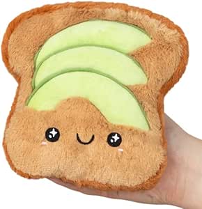 Amazon.com: Squishable / Snugglemi Snacker Avocado Toast 5'' Plush ...