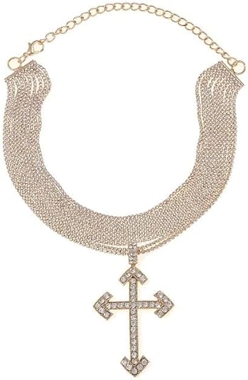 Amazon.com: 925 Sterling Silver Cross Necklace Y2k, Y2k cross necklace ...