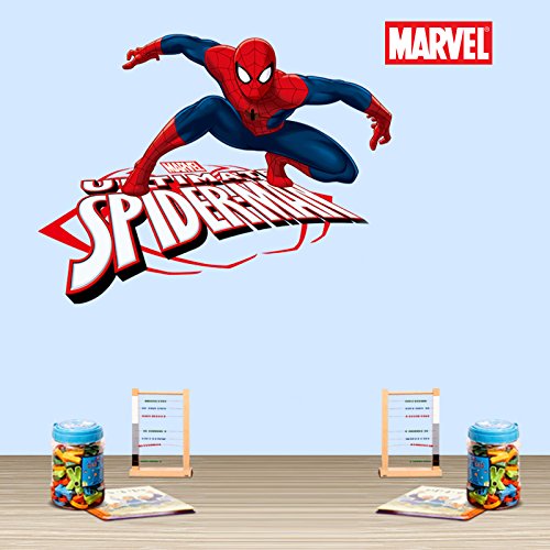 Marvel Spider MANIN Action Kids Room Wall Sticker : Amazon.in: Baby ...