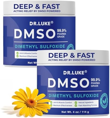 Amazon.com : Dr. Luke Dmso Cream: 99.9% Pure DMSO Pharmaceutical Grade ...