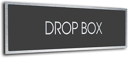 Amazon.com : Modern Brushed Metal Office Door Sign - Rust-Free, Low ...