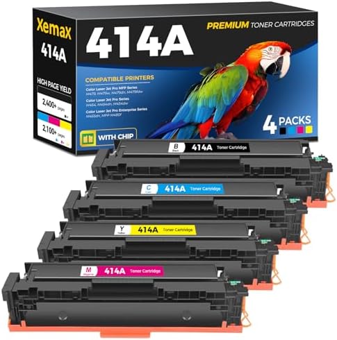 Amazon.com: 414A Toner Cartridges 4 Pack Compatible for HP 414A W2020A ...