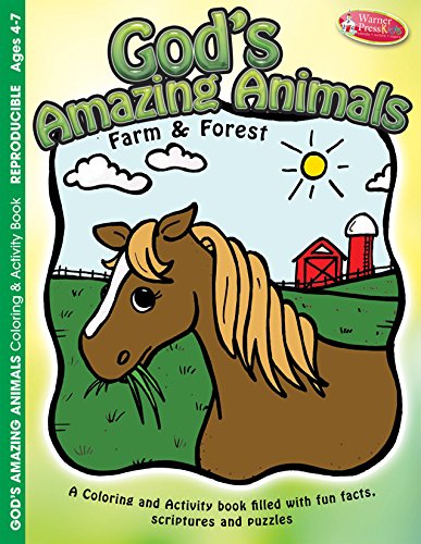 God's Amazing Animals Coloring and Activity Book: Farm and Forest ...