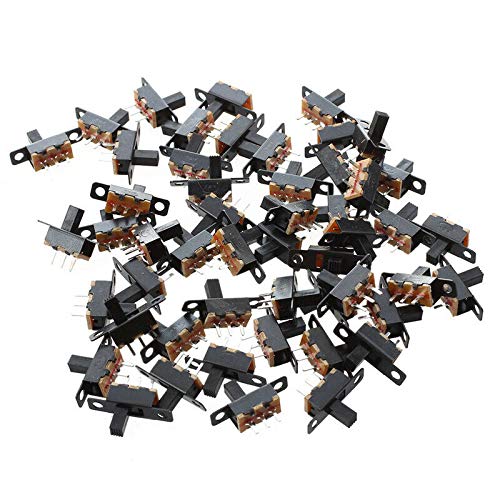 OROOBA® 50 Pcs x DC 50V 0.5A 2 Position 1P2T SPDT Panel PCB Vertical ...