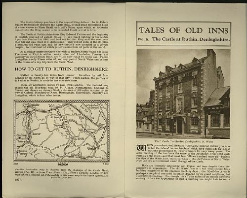 Tales of Old Inns No.6 The Castle at Ruthin, Denbighshire: N. Wales ...