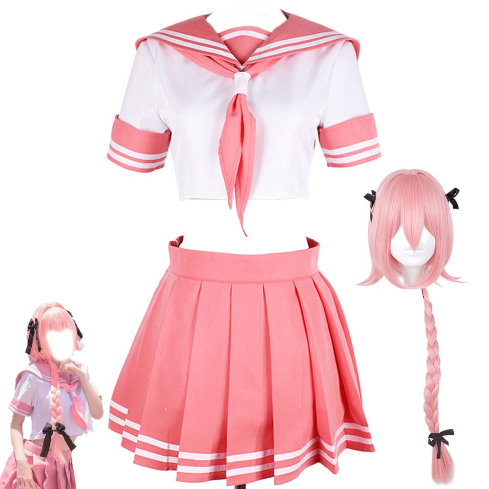 Tfrvma Astolfo Cosplay Costume Astolfo Cosplay Dress Pink Astolfo ...