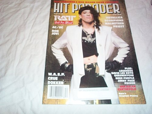 1986 HIT PARADER MAGAZINE... METAL RATT AC/DC METALLICA BON JOVI WASP ...