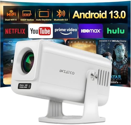 Crossbeats Lumex Smart Projector 4k Ultra HD| Mini Projector for Room ...