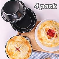Amazon.com: Webake Mini Pie Pan Set of 4, Nonstick 5 Inch Pie Plate ...
