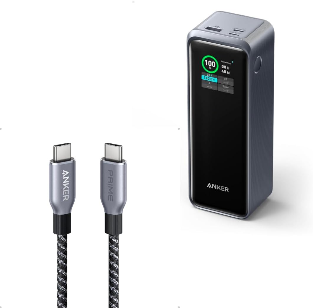 Amazon.com: Anker Prime USB C to USB C Cable, 240W 1ft Fast Charging ...