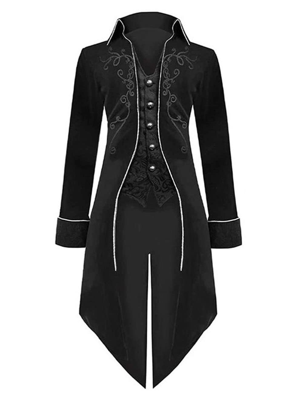 Snapklik.com : VALOZENC Mens Steampunk Vintage Jacket Tailcoat Gothic ...