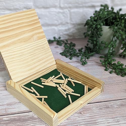 Wooden Mini Solitaire Game – Great Fun For Ages 8 and Upwards – BigaMart