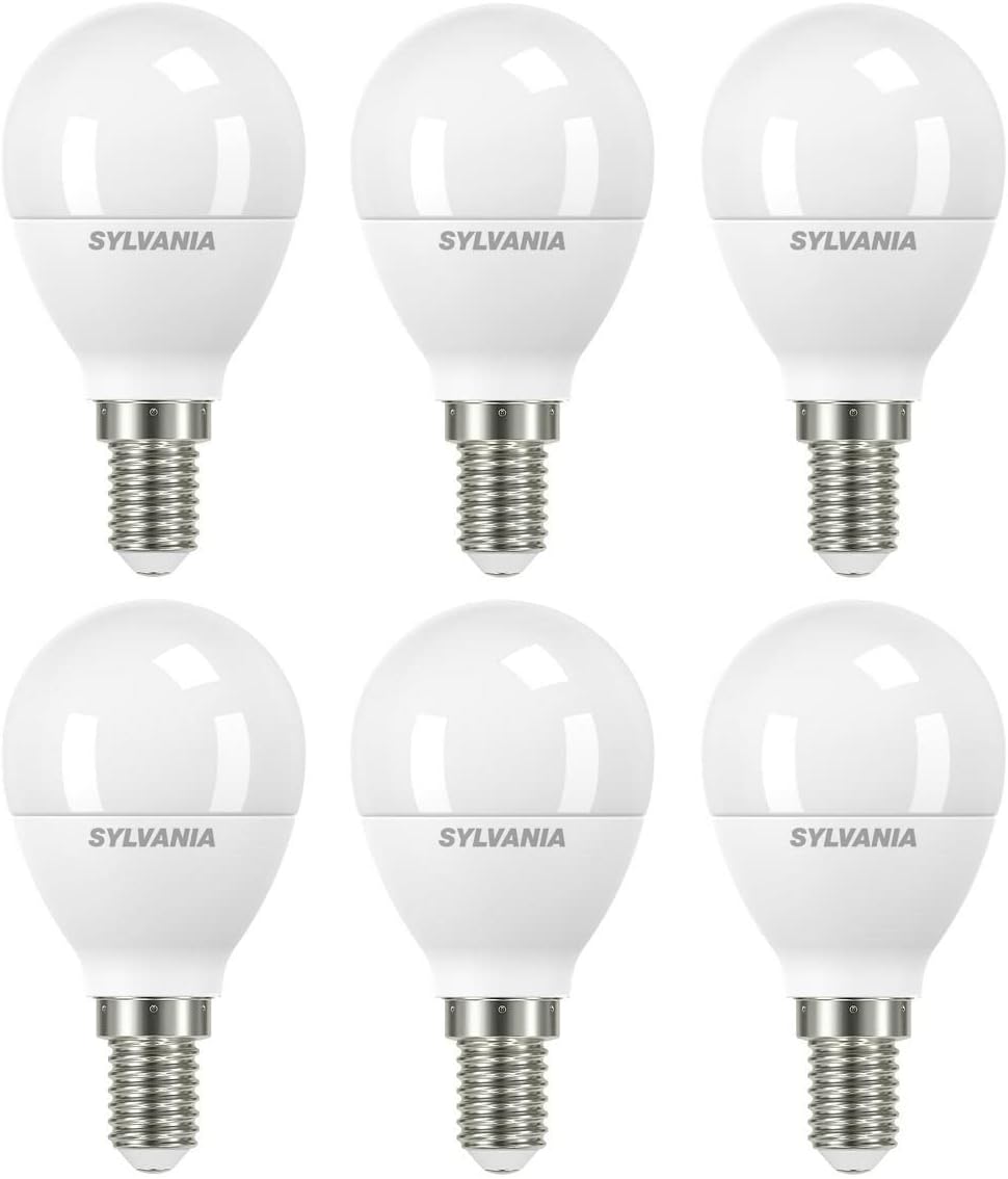 SYLVANIA Mini Globe Frosted LED Light Bulb, E14, 3W, 250 Lumens, Warm ...