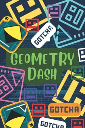 Geometry Dash Notebook: Children's blank lined notebook, 120 pages, 6 ...
