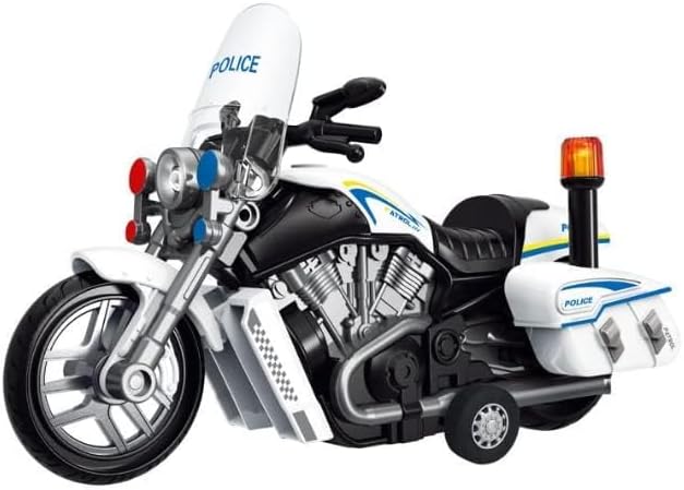 TONIRY Police Motorcycle Toy - Pull Back Motorcycle Toys, Tiny Gift ...