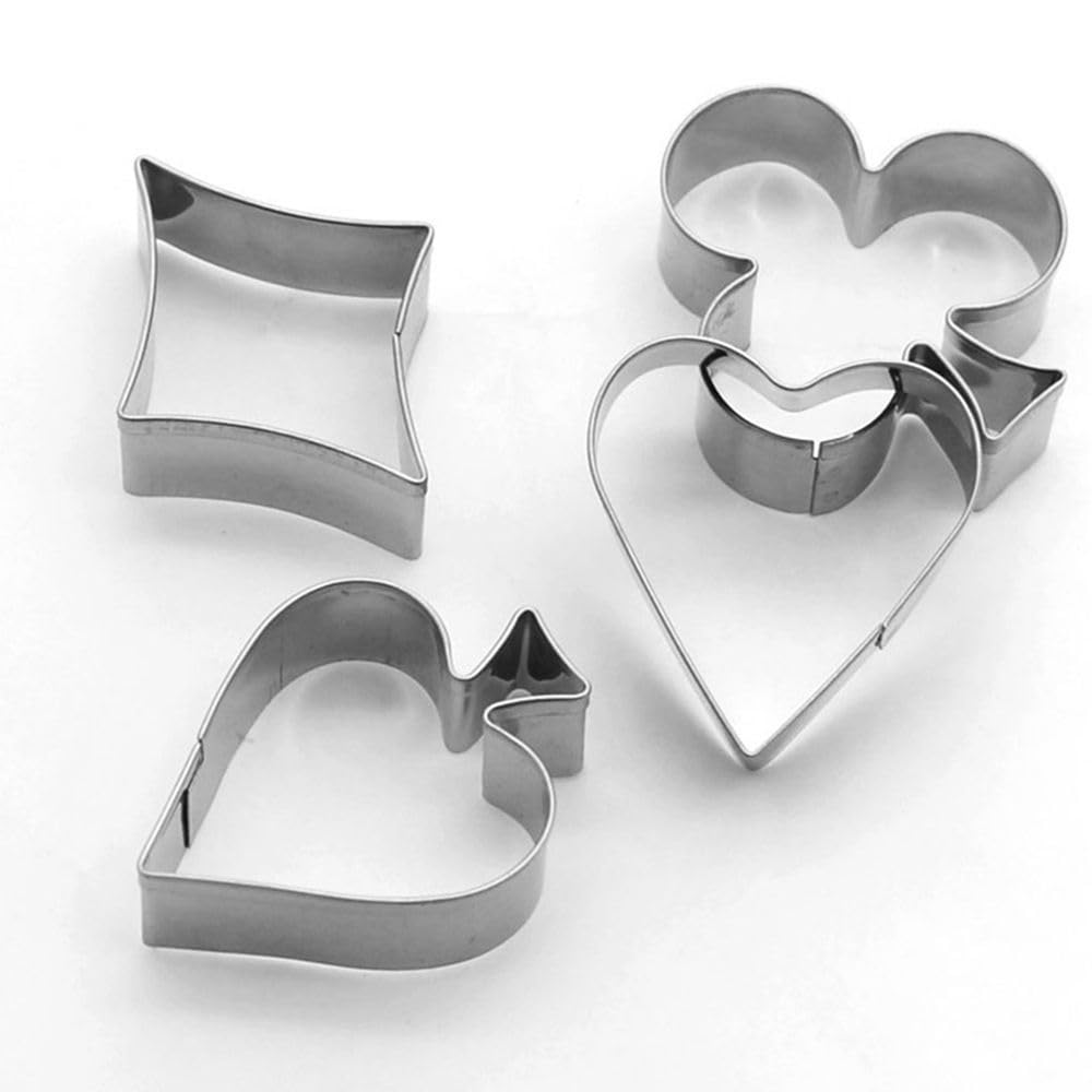 Cookie Cutter Playing Card Set Of 4 Poker Card Ace Cookie Cutters
