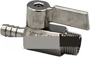 Amazon.com: TAPIVA Ball Valves Ball Valve Stainless Steel Handle Pipe ...