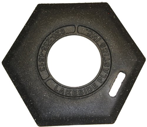 Lakeside Plastics W2S016 Recycled Rubber Divertor Hexagon Traffic ...